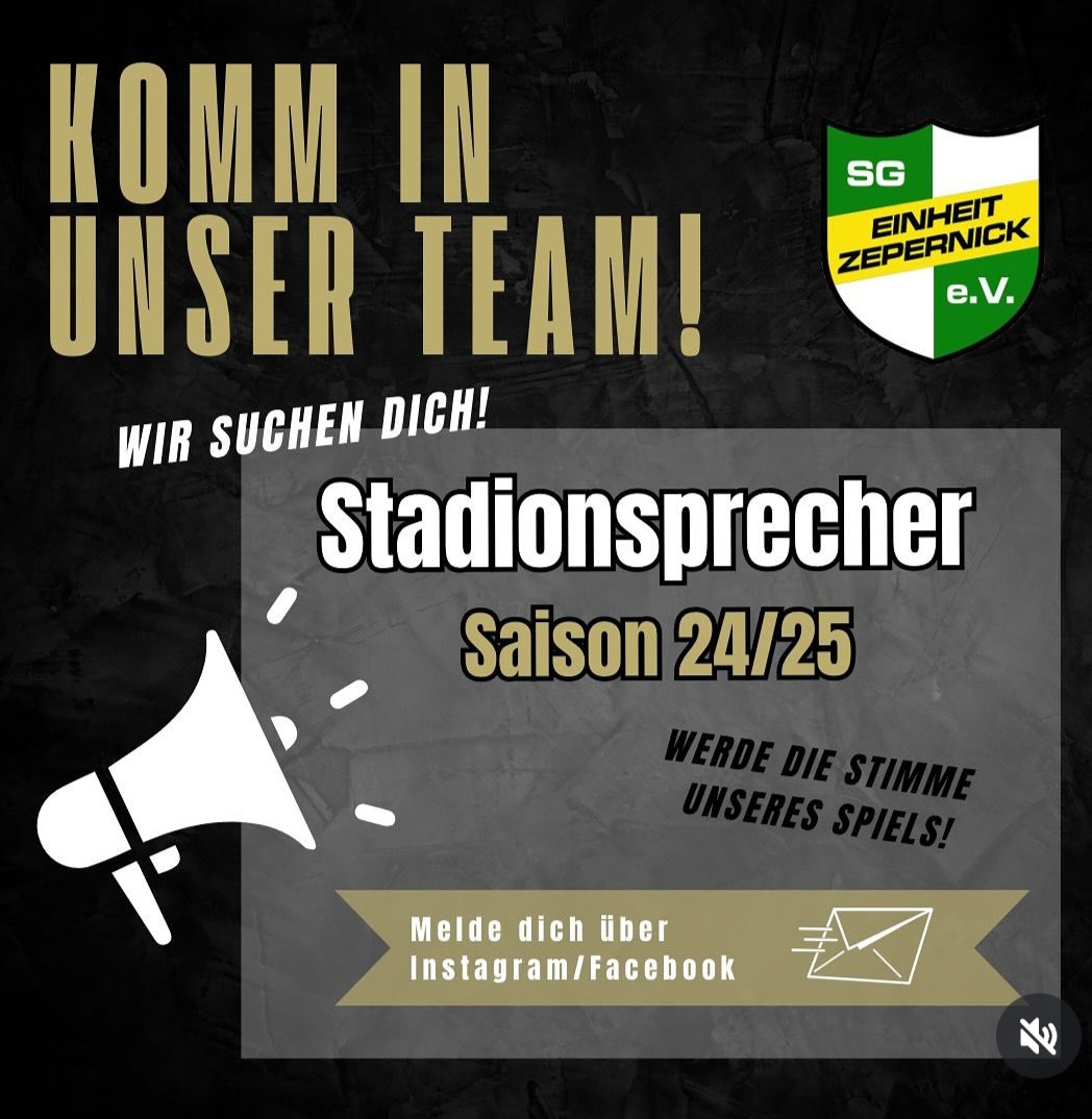 SG EINHEIT ZEPERNICK e.V. - Komm in unser Team